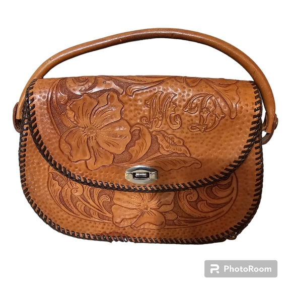 Hand Crafted | Bags | Vintage Genuine Handmade And Hand Tooled Leather ...
